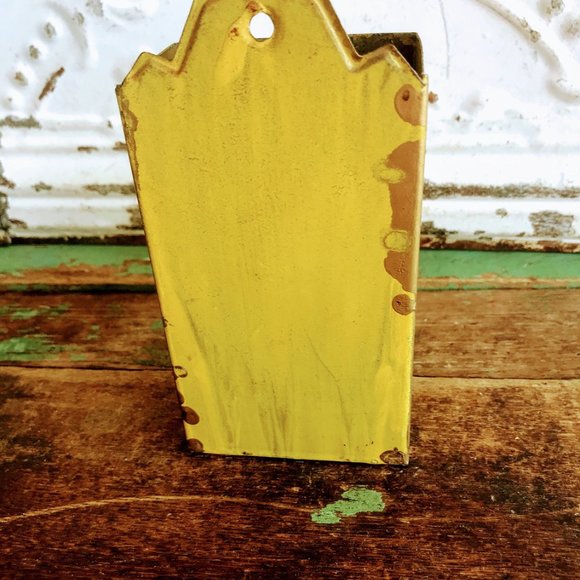 Accents | Vintage Tin Shabby Metal Match Holder Match Safe | Poshmark
